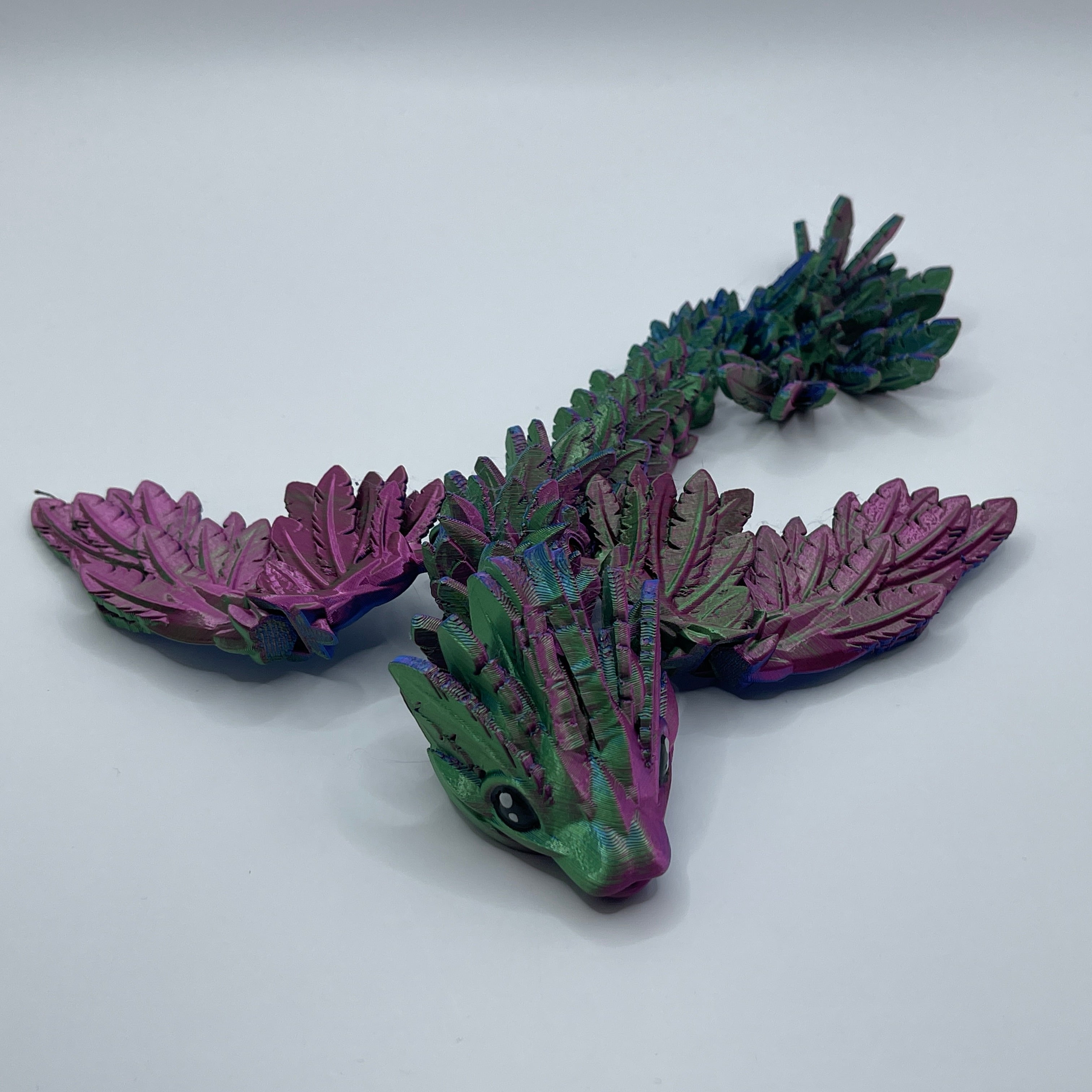 3D Printed Baby Flying Serpent Dragon - NZ made and hand painted – 3D ...