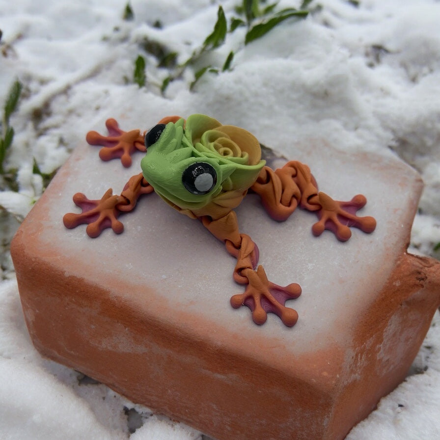 3D Printed Rose Frog - NZ made and hand painted – 3D Fantasy